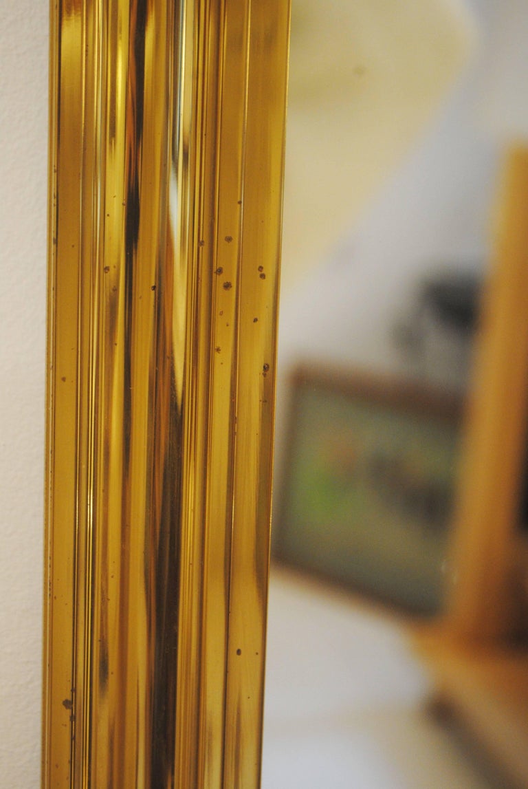 Pair of Brass Mirrors For Sale at 1stDibs