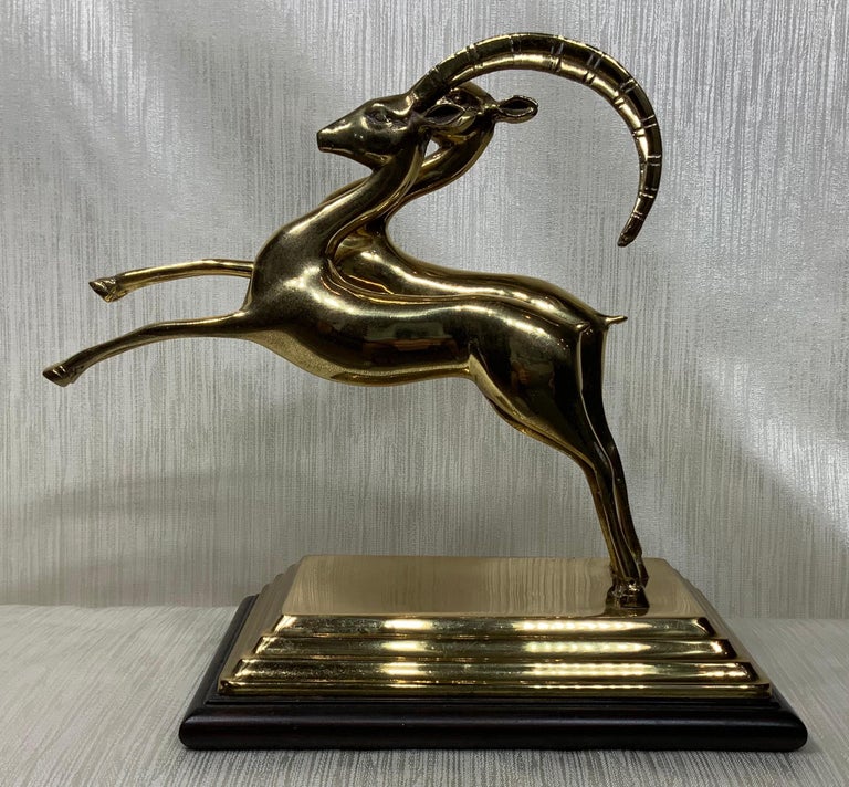 Pair of Brass Ram For Sale at 1stDibs