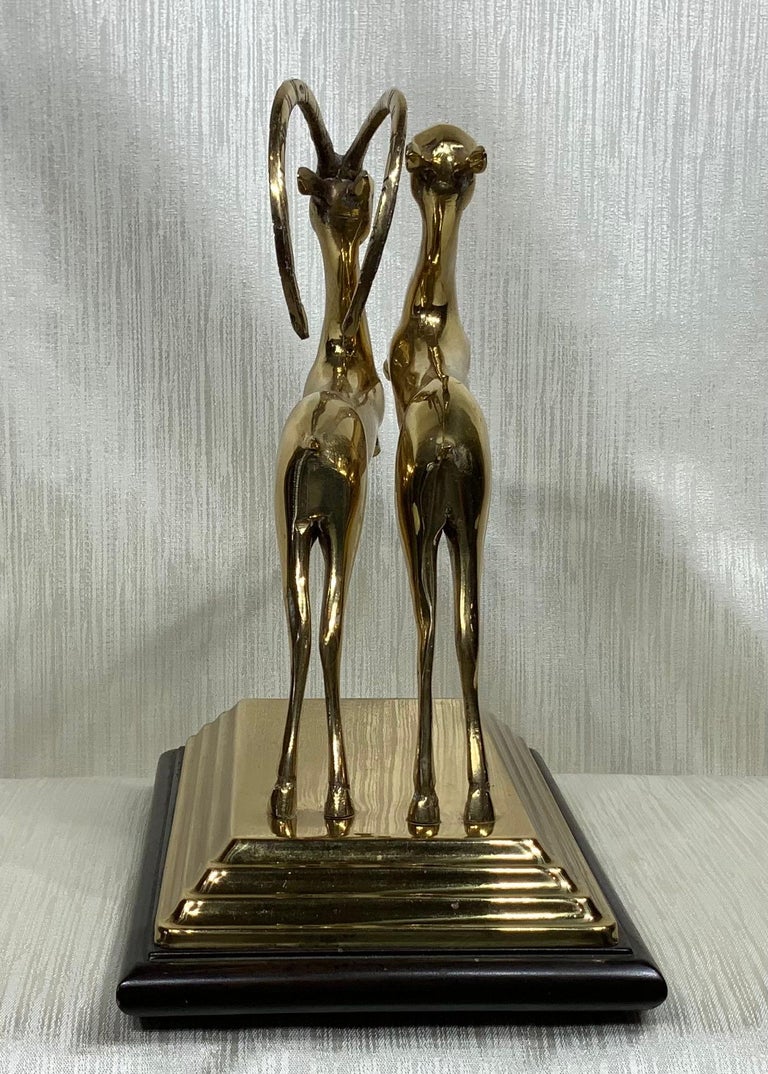 Pair of Brass Ram For Sale at 1stDibs