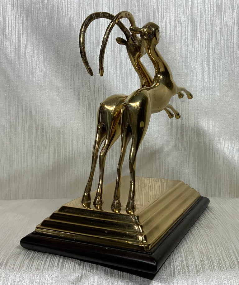 Pair of Brass Ram For Sale at 1stDibs