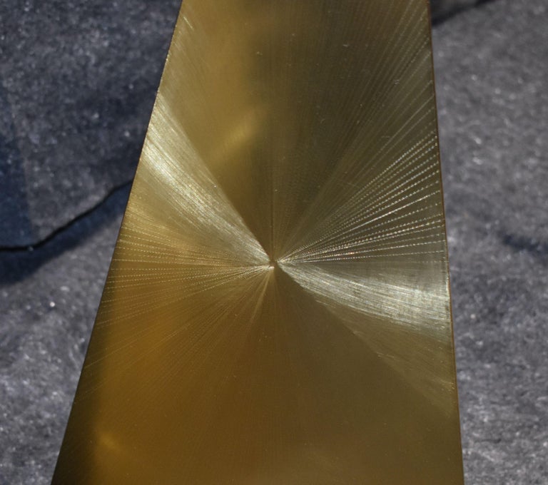 Pair of Brass Sculptural "Soleil" Art Side Tables at 1stDibs