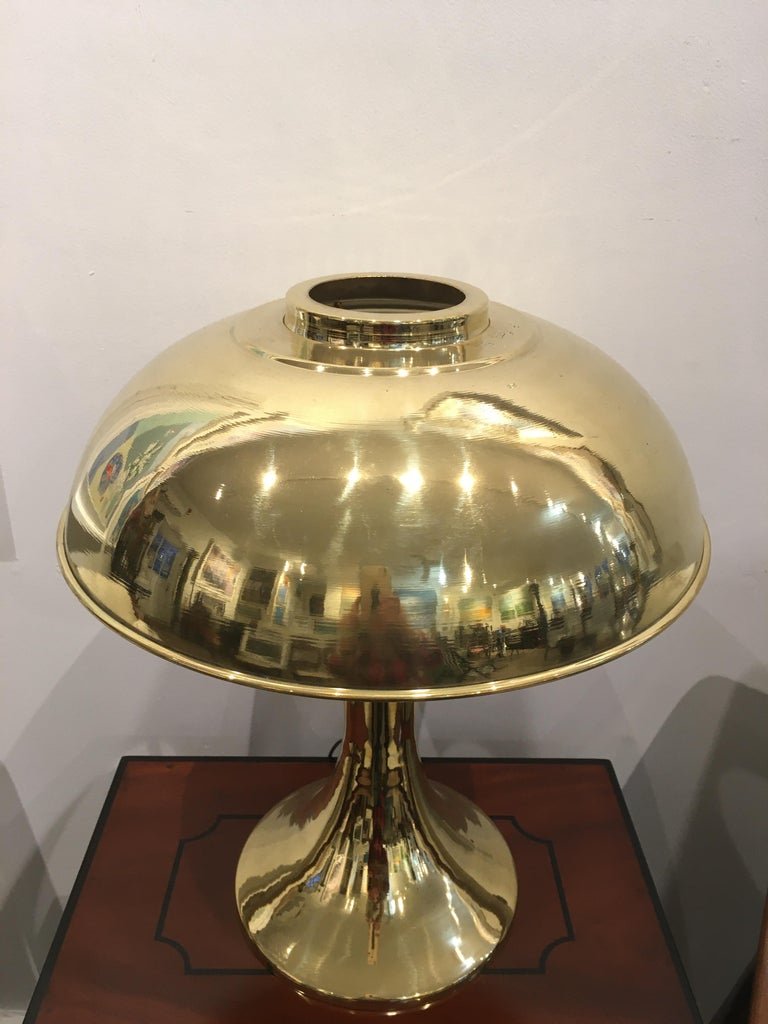 Pair of Brass Ship's Nautical Table Lamps at 1stDibs