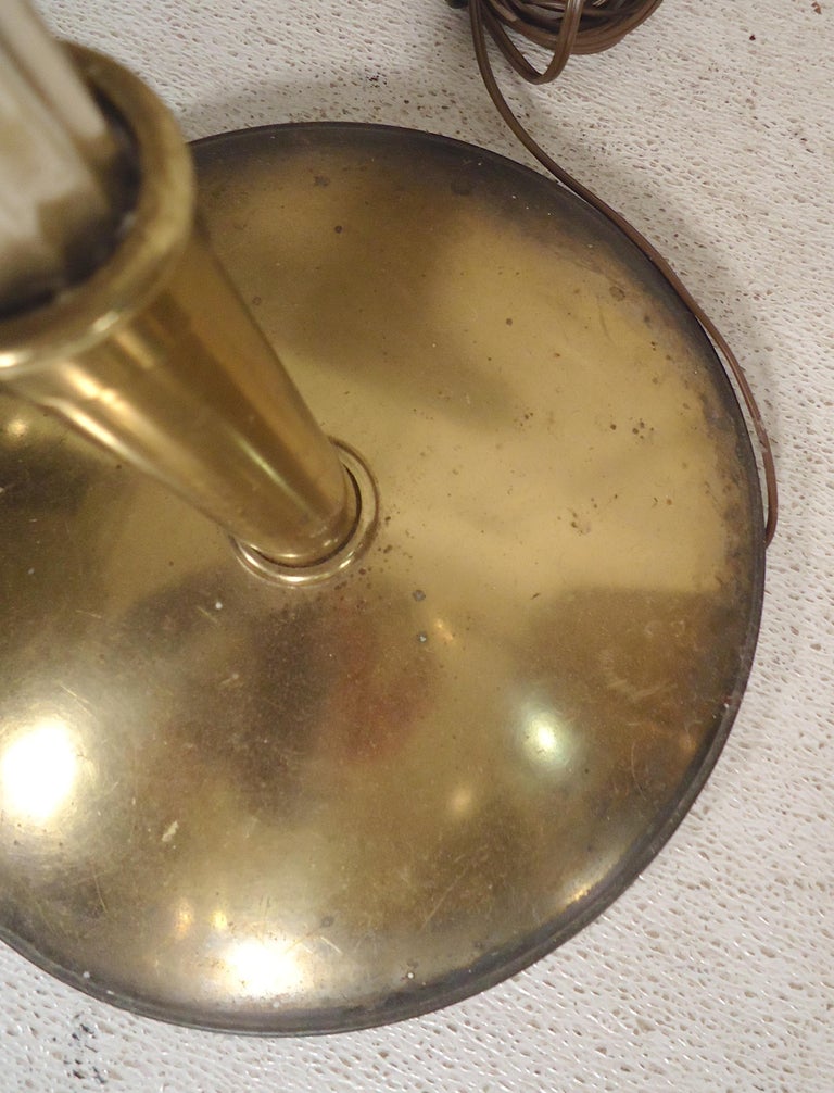 Pair of Brass Torchiere Lamps For Sale at 1stDibs