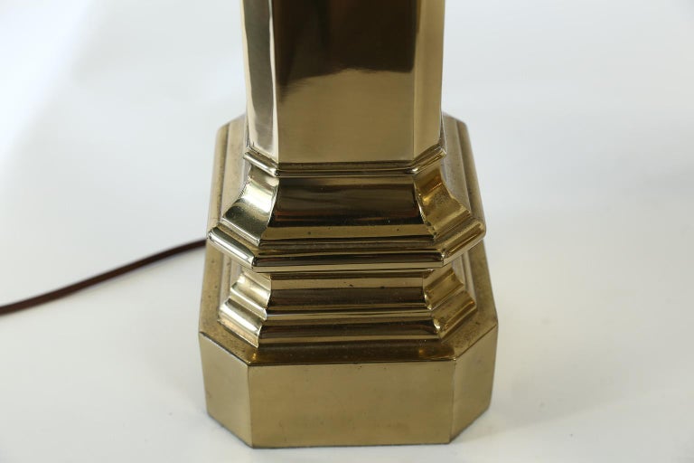 Pair of Brass Underwriter's Laboratories Rembrandt Lamps Newly Wired at ...