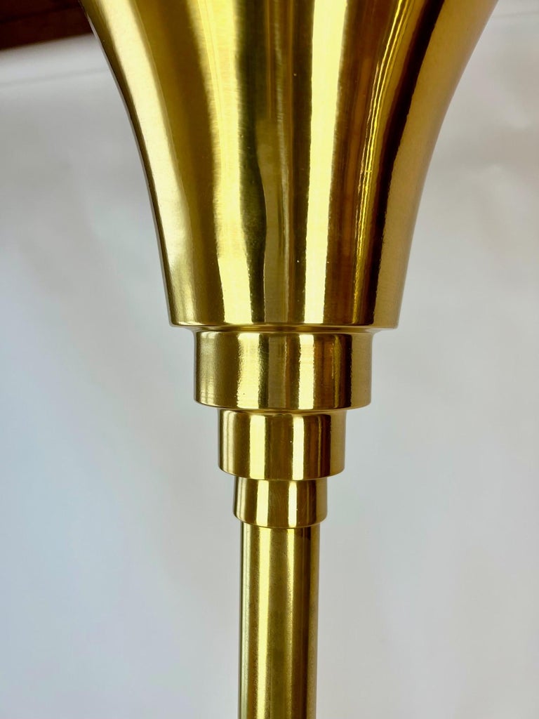 Pair of Brass Up Art Deco Uplighter Floor Lamps, France 1940s For Sale ...