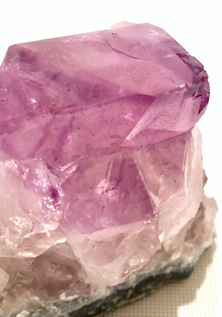 20th Century Pair of Brazilian Crystal Geode Amethyst Specimens For ...