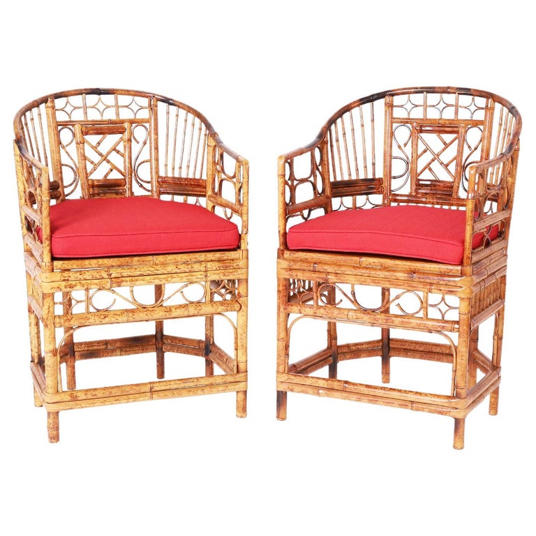 Pair of Brighton Pavilion Style Chairs For Sale at 1stDibs