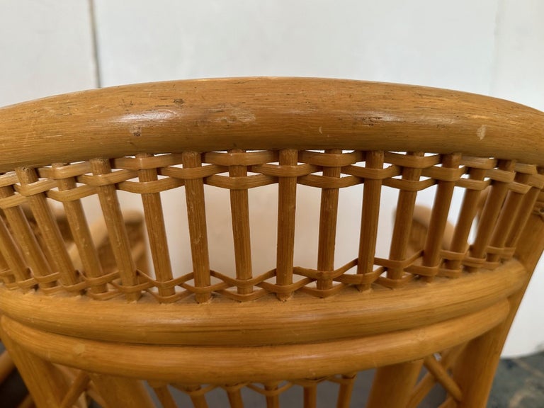 Pair of Brighton Pavillion Style Rattan Armchairs Club Chairs For Sale ...