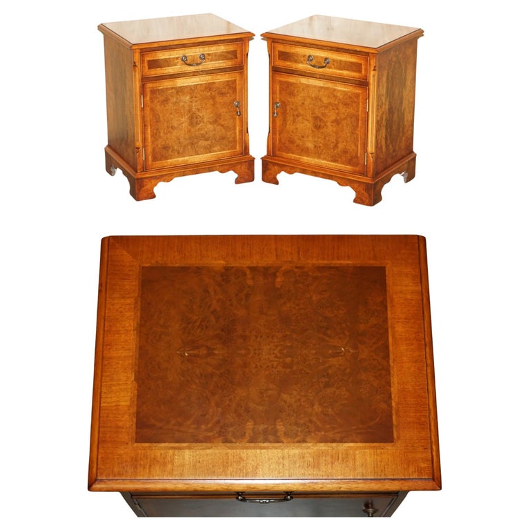 burr bedside tables