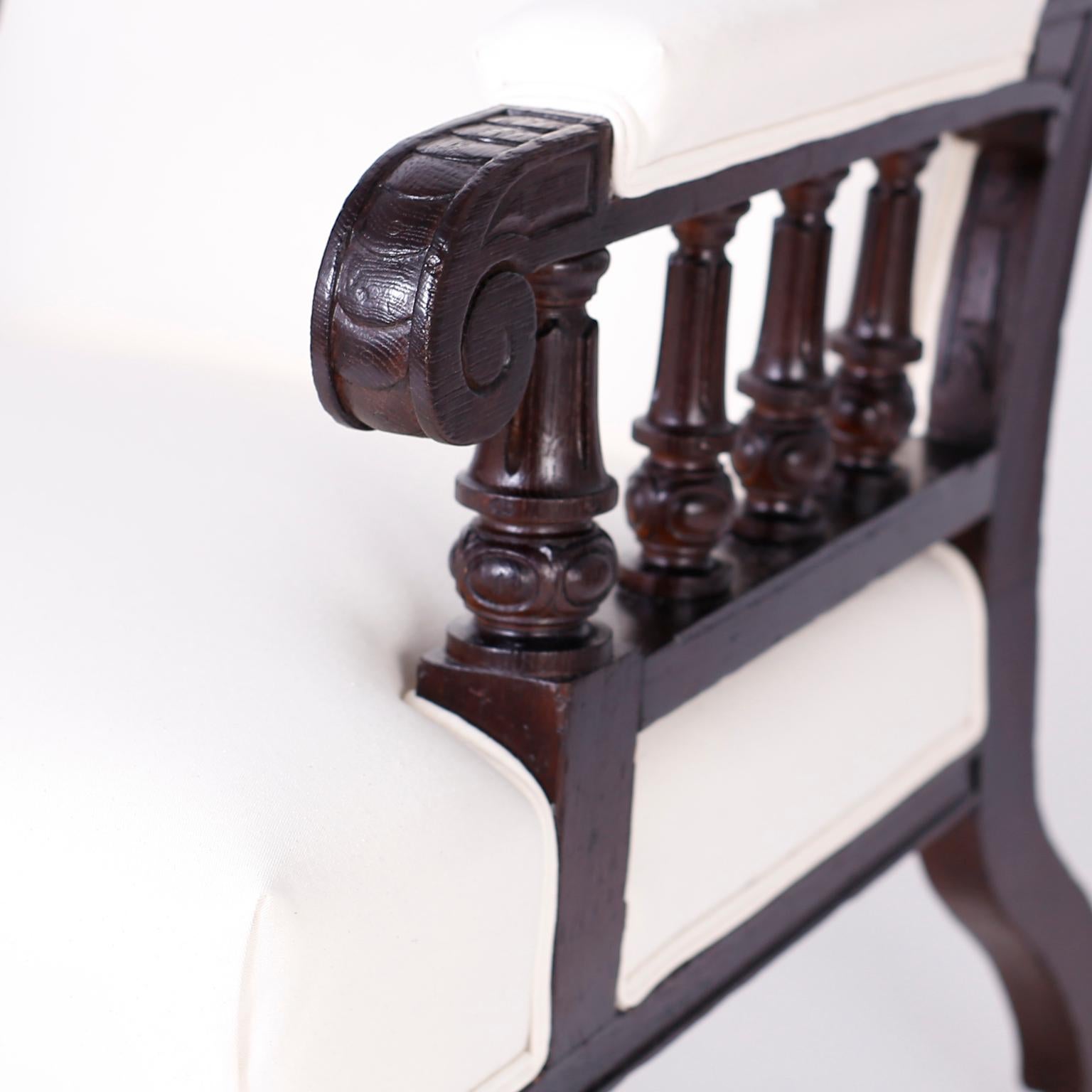 Pair of British Colonial Library Chairs at 1stDibs | british colonial ...