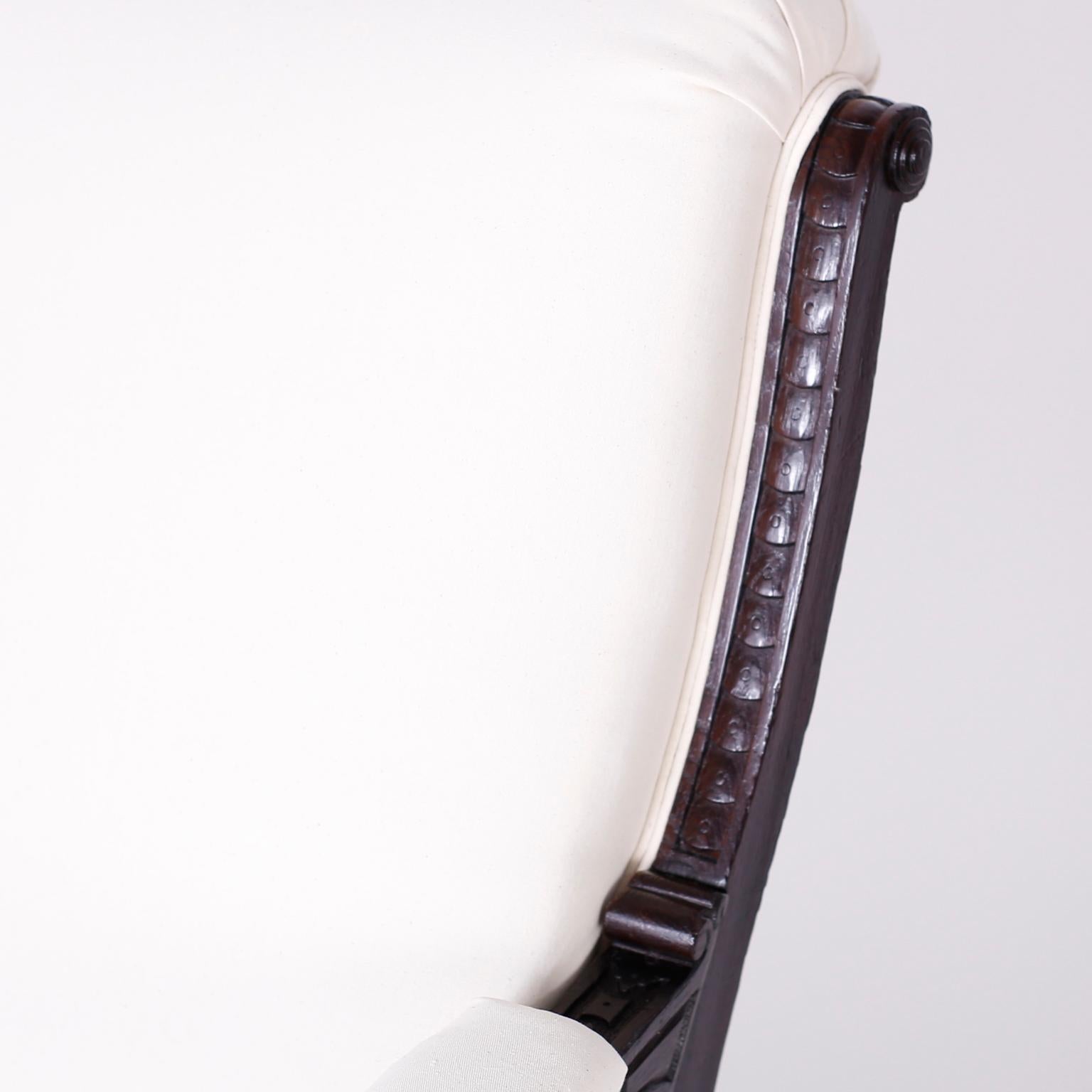 Pair of British Colonial Library Chairs at 1stDibs | british colonial ...