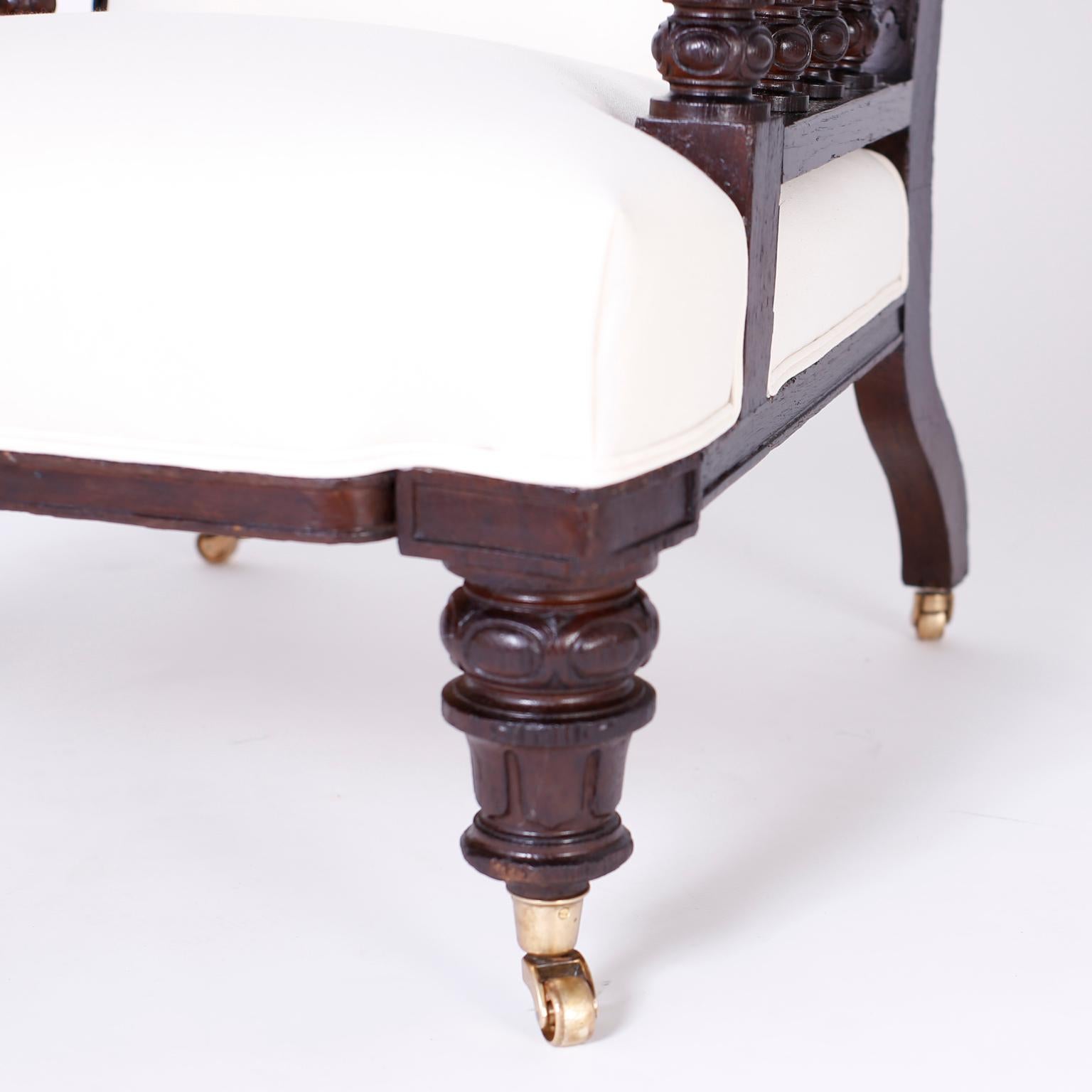 Pair of British Colonial Library Chairs at 1stDibs | british colonial ...