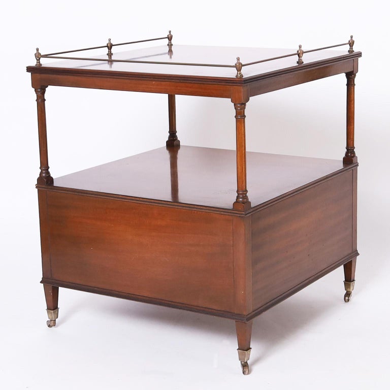 Pair of British Colonial Style Tables or Stands For Sale at 1stDibs