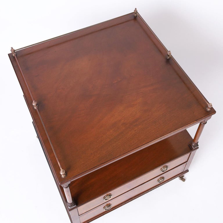 Pair of British Colonial Style Tables or Stands For Sale at 1stDibs