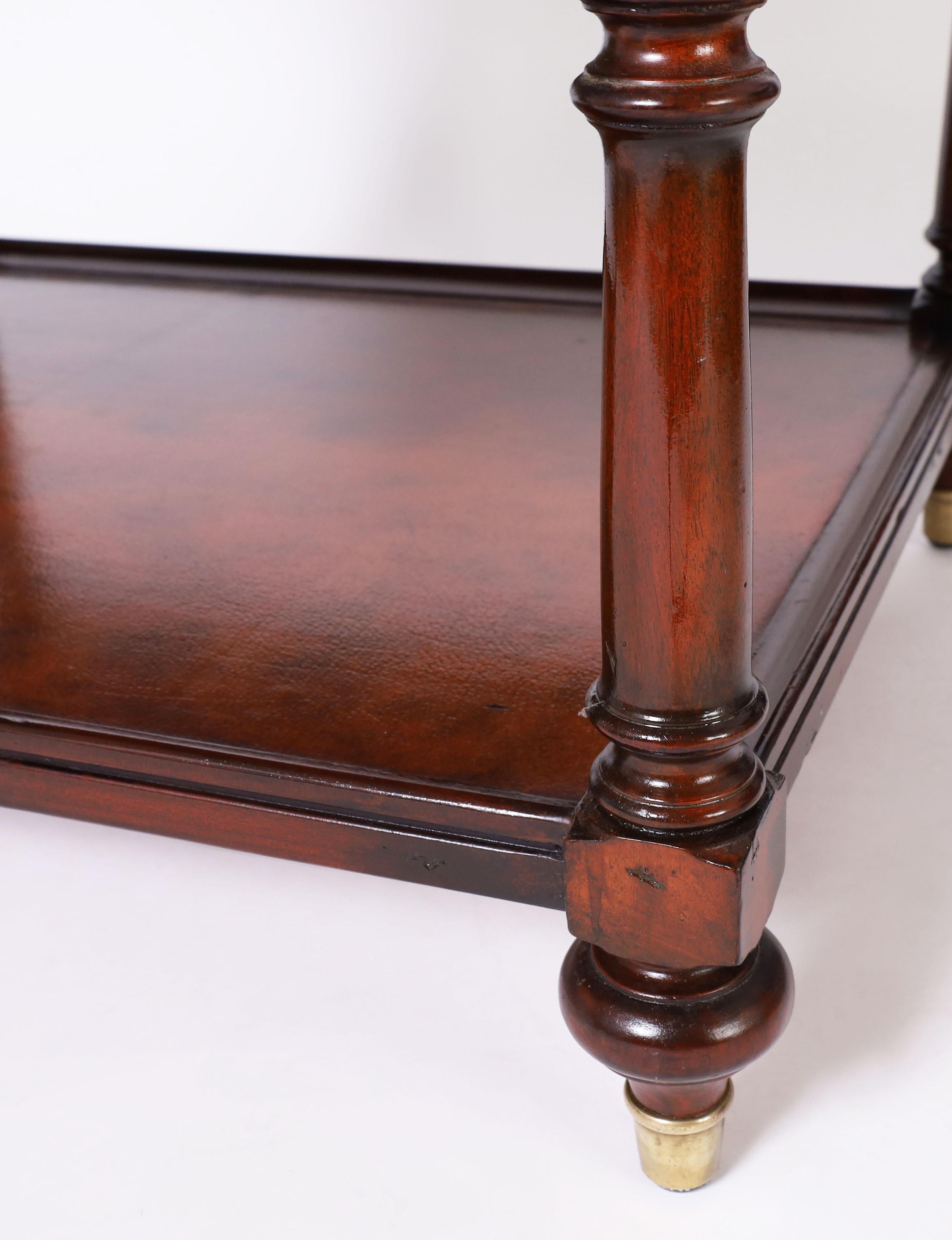 Pair of British Colonial Style Three Tiered Stands or Tables For Sale ...