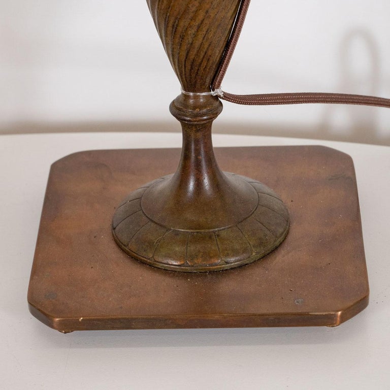 Pair of Bronze Amphora Shaped Table Lamps For Sale at 1stDibs