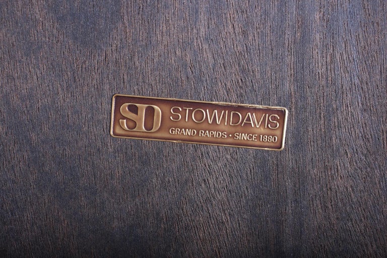 Pair of Bronze and Leather Tables by Stow Davis at 1stDibs