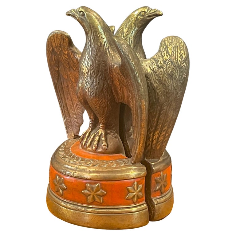 Pair of Bronze Clad American Eagle 'John Kennedy JFK' Bookends at 1stDibs