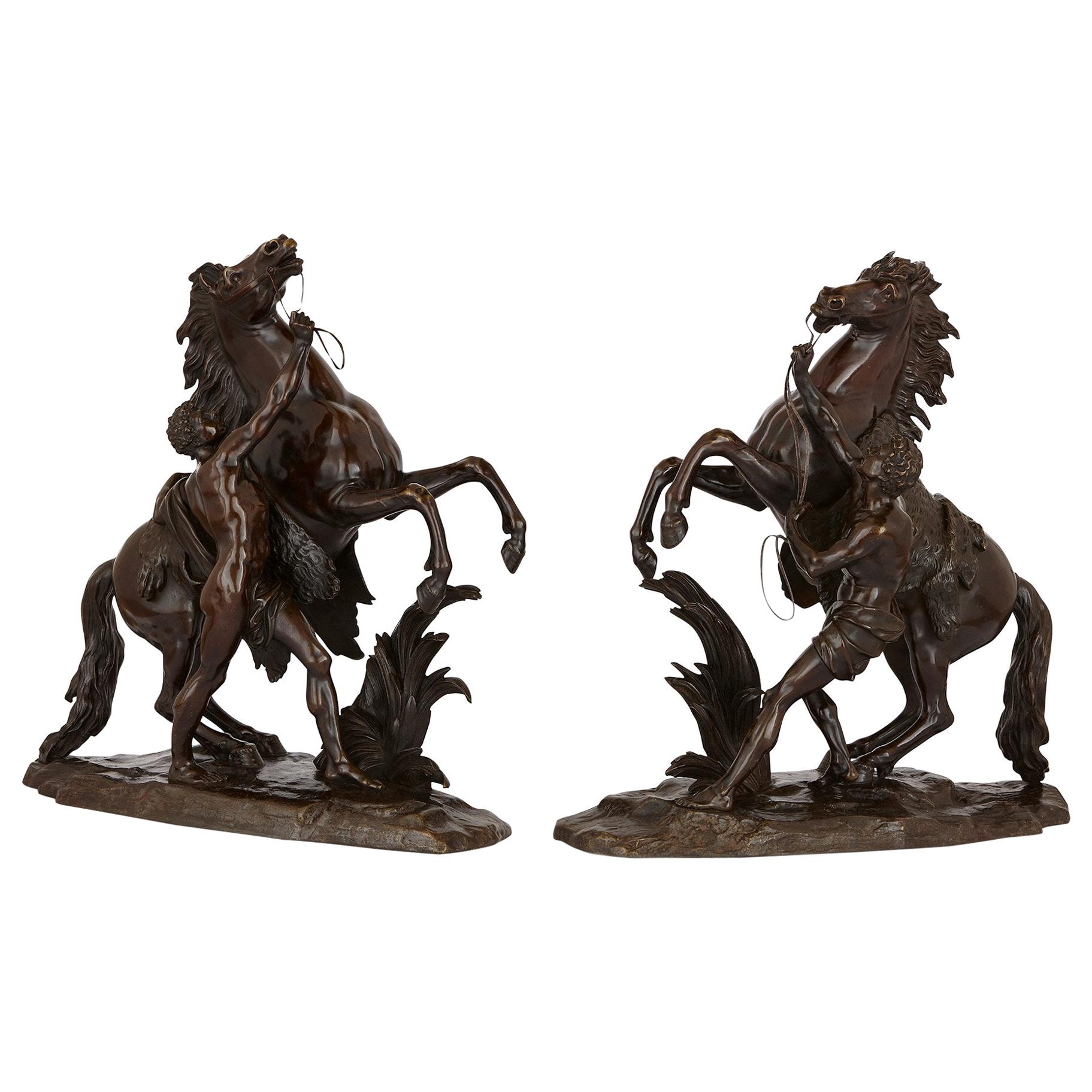 Bronze Sculptures of the Marley Horses after Guillaume Cousteau circa ...