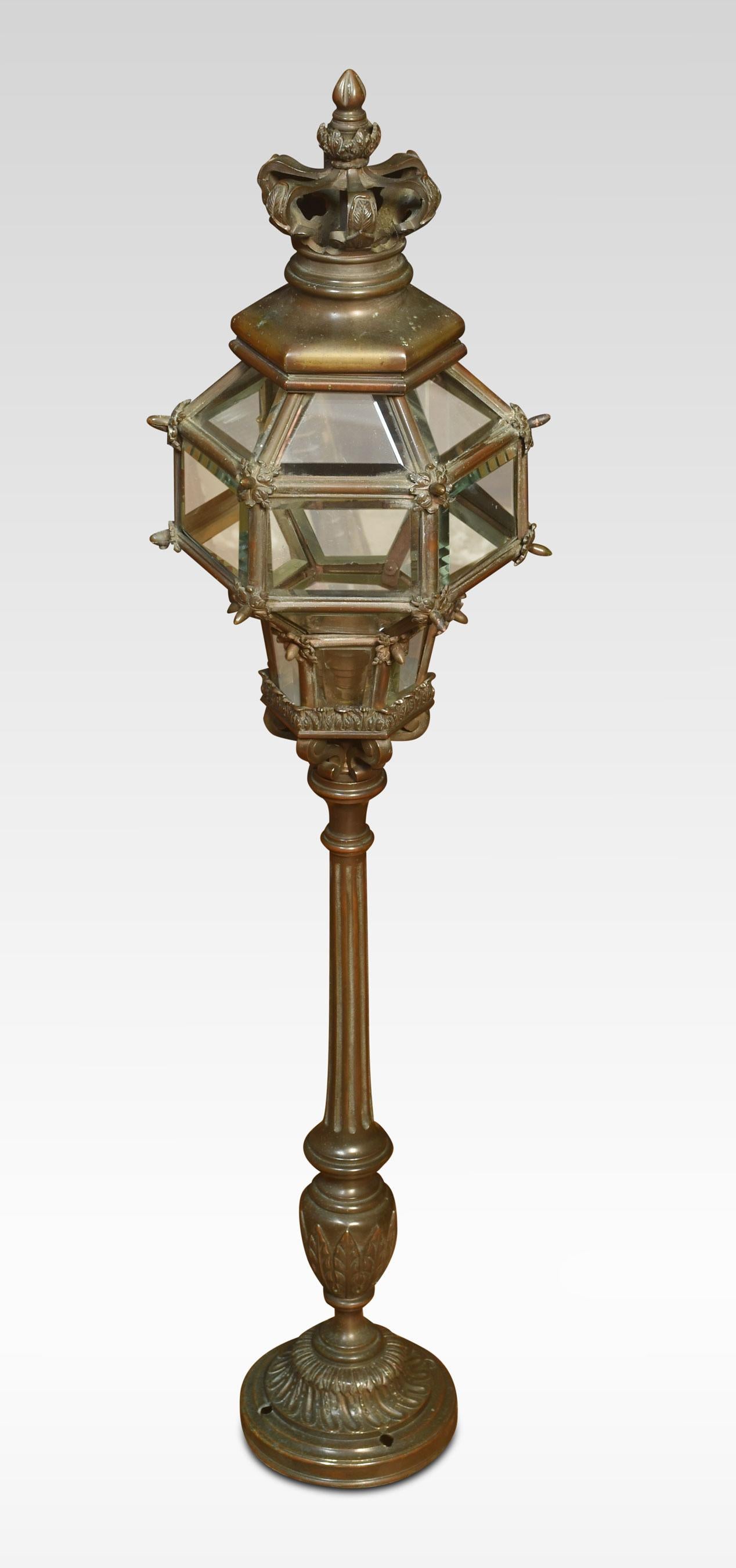 Pair of Bronze Newel Post Lamps For Sale at 1stDibs | newel lamp