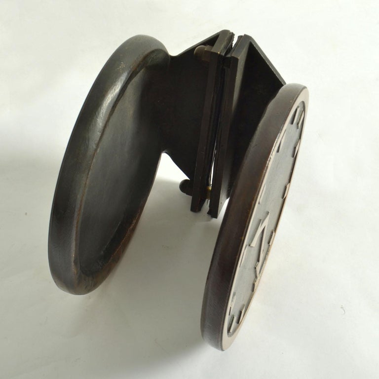 Pair of Bronze Push and Pull Door Handles as Clocks For Sale at 1stDibs