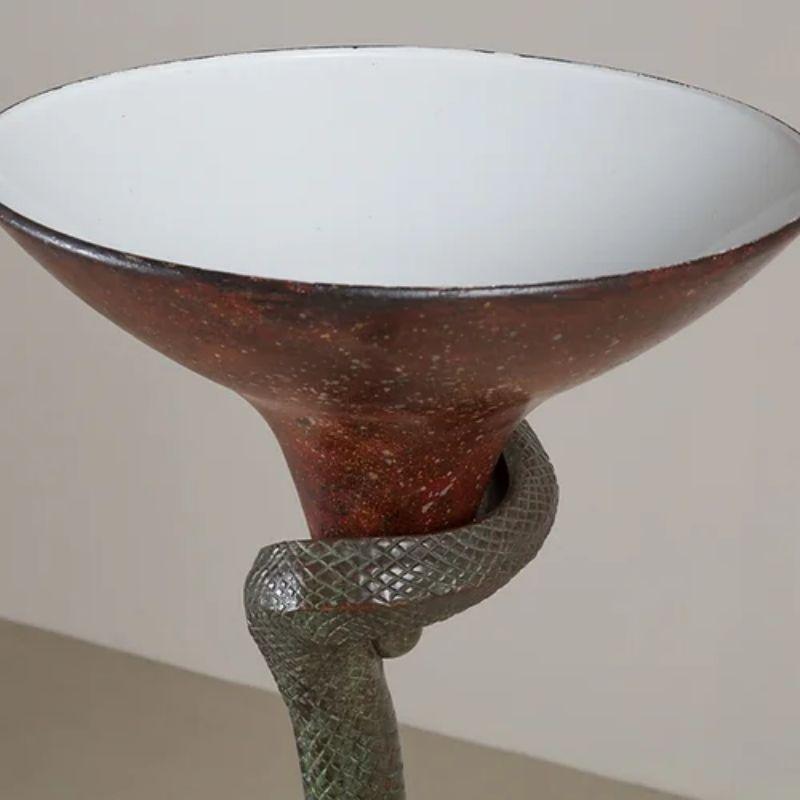 Pair of Bronze Snake Floor Lamps, circa 1970 after Edgar Brandt For ...