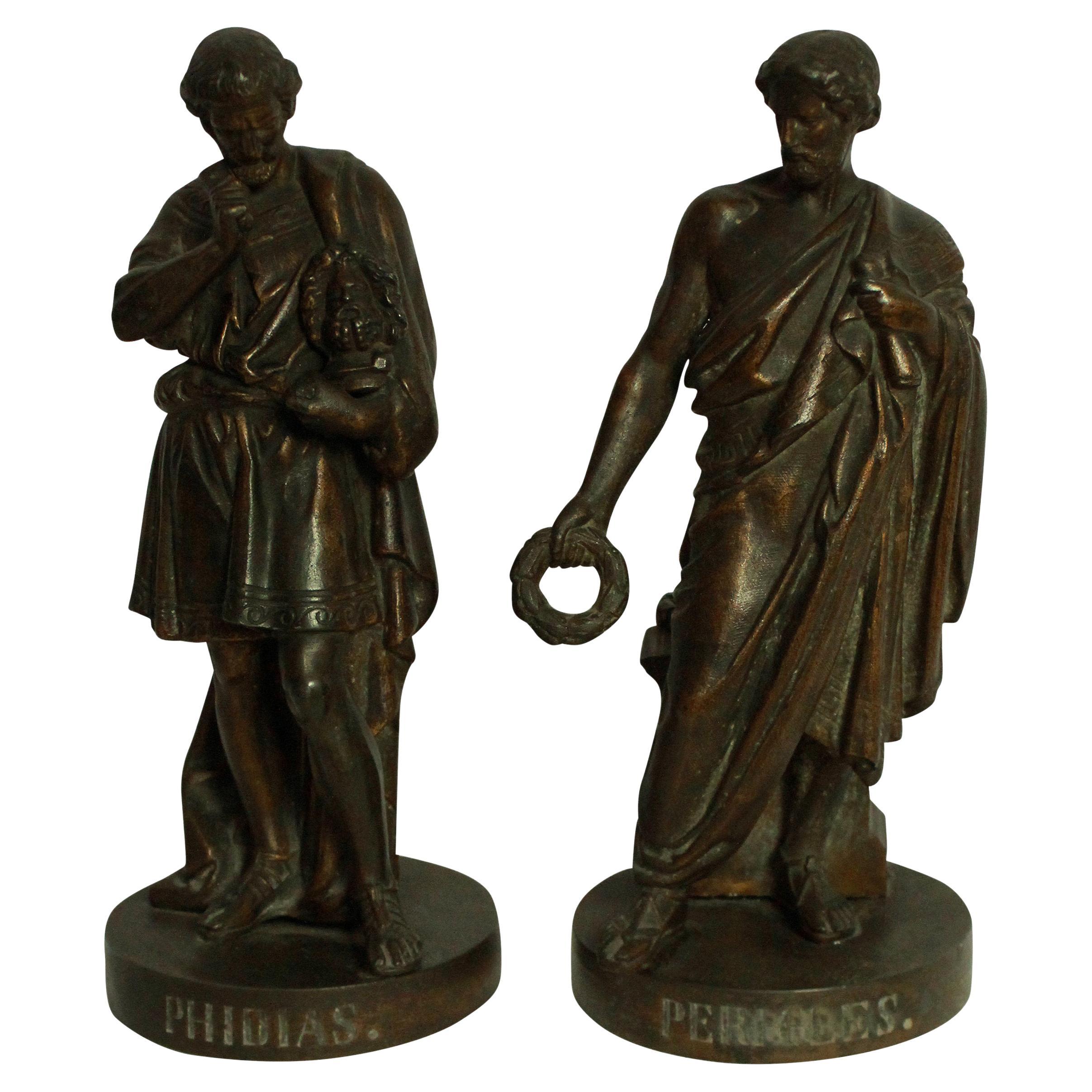 Pair of Bronzes Depicting Pericles and Phidias For Sale at 1stDibs ...