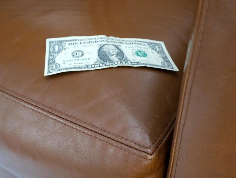 Pair of Brown Tan Leather Lounge Chairs by Coach For Sale at 1stDibs