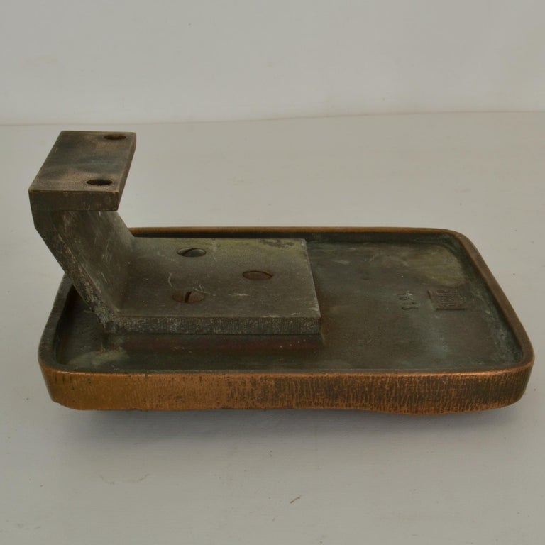 Architectural Square Abstract Bronze Push Pull Door Handle Pair For ...