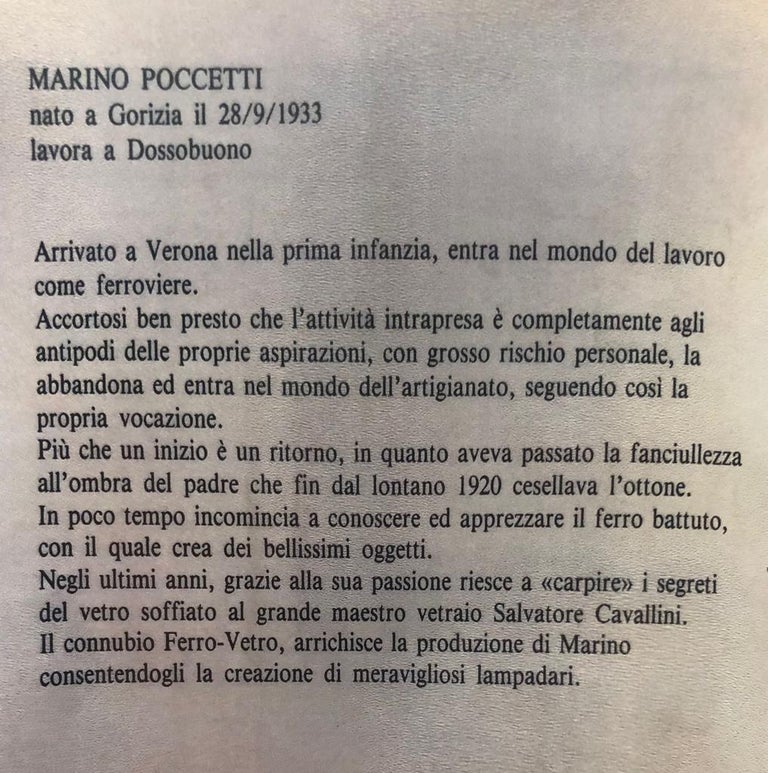 Pair of Brutalist Sconces by Marino Poccetti For Sale at 1stDibs