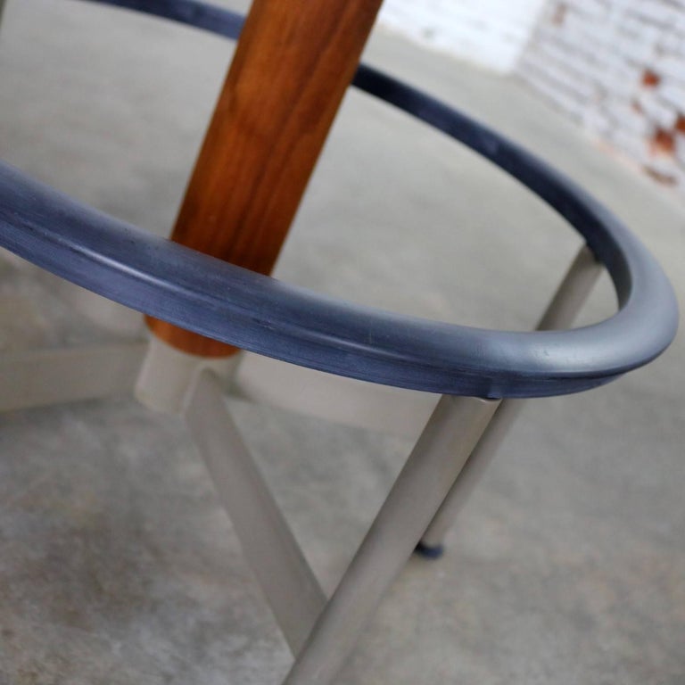 Pair of Burke Swivel Bar Stools Mid-Century Modern Fiberglass Shell ...