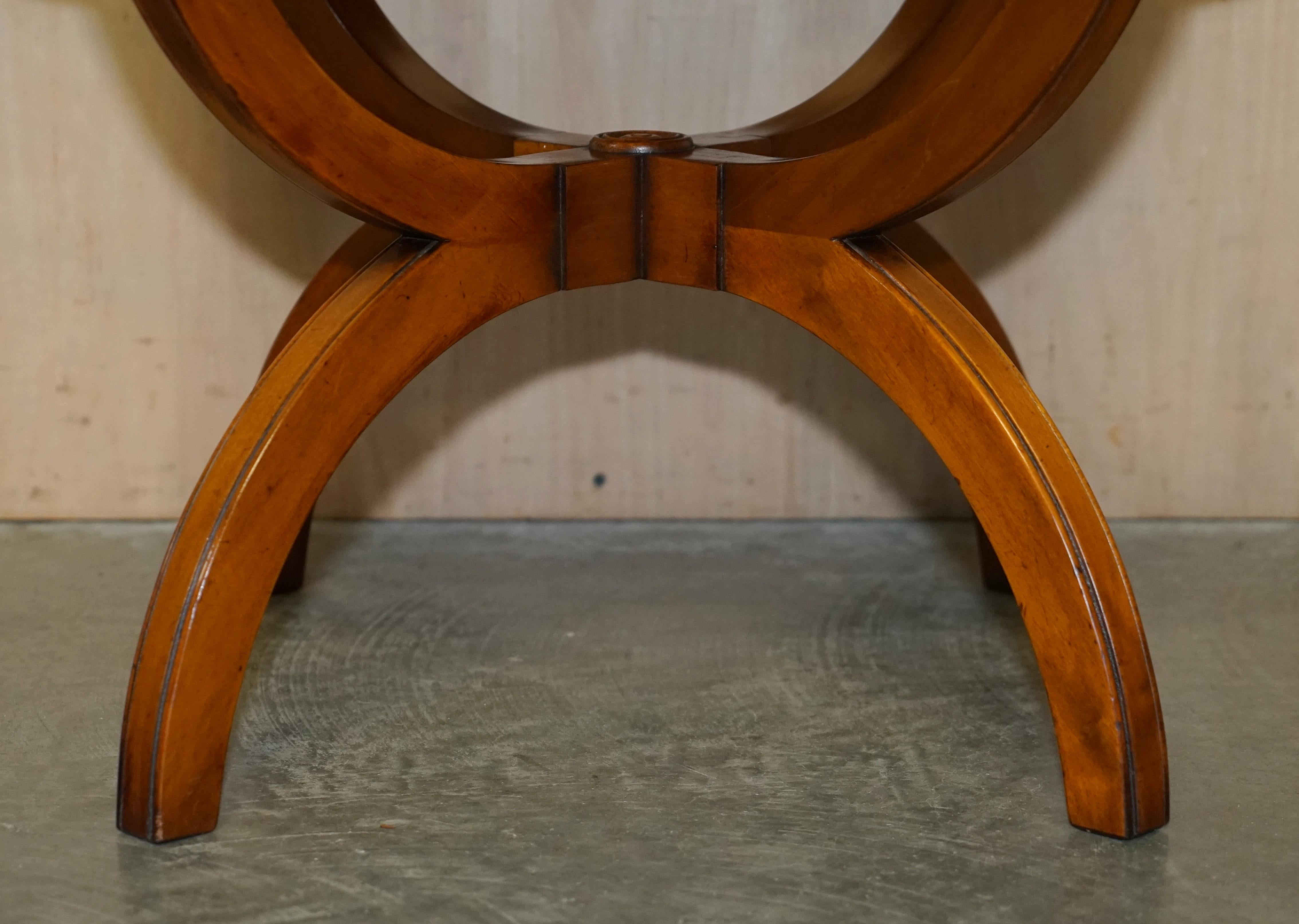 Pair of Burr Yew Wood Bevan Funnell Side Tables with Hidden Drawers ...