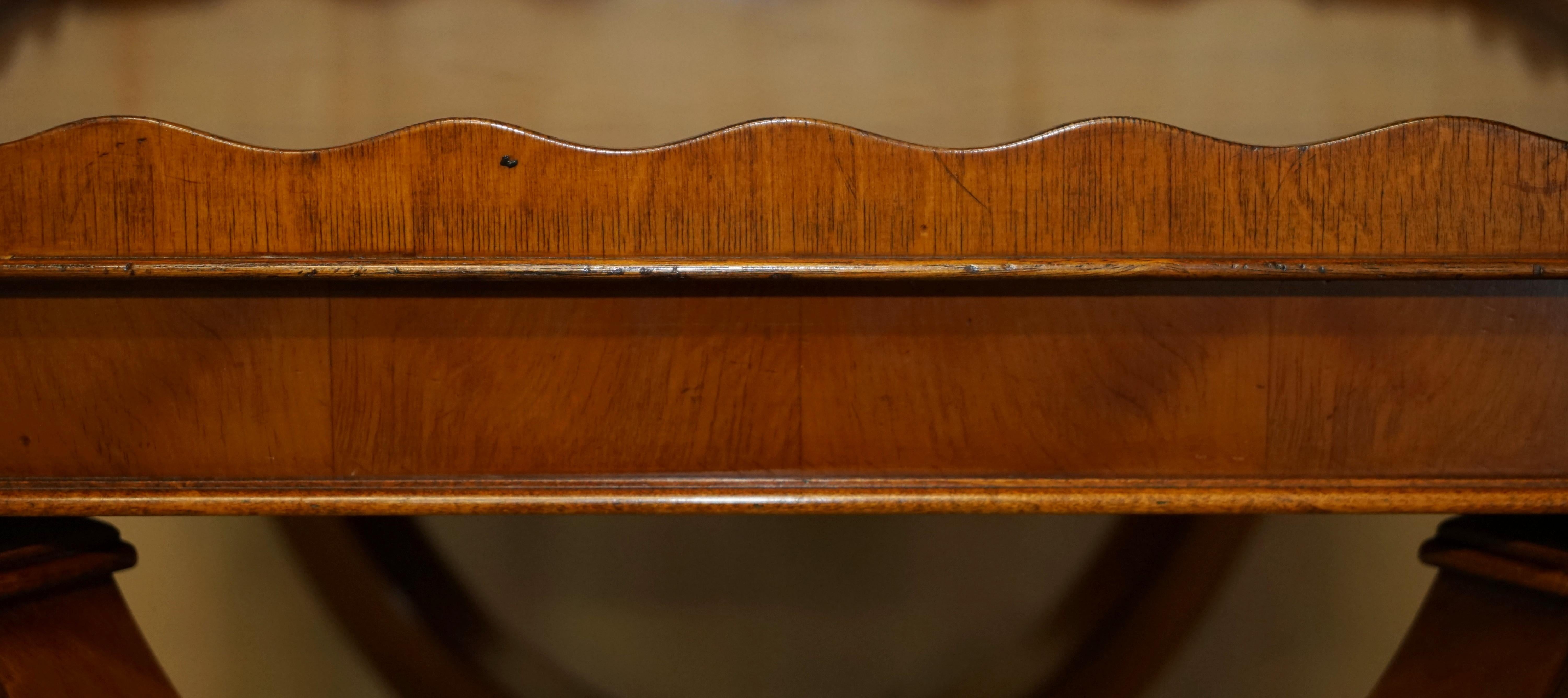 Pair of Burr Yew Wood Bevan Funnell Side Tables with Hidden Drawers ...