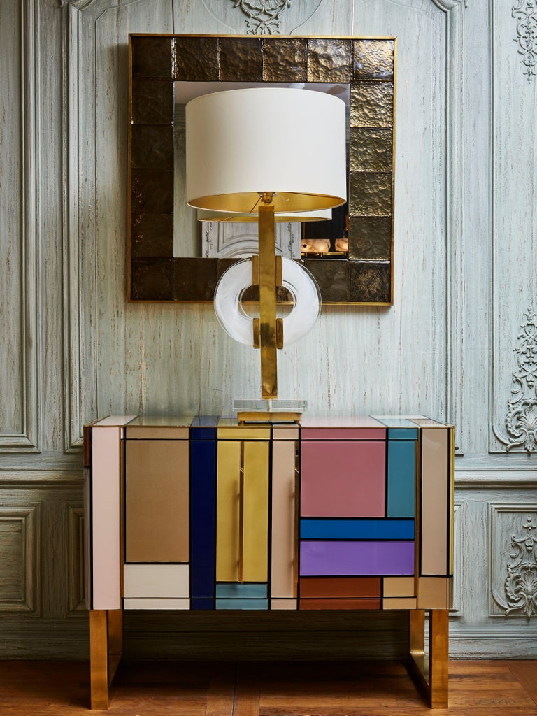 Pair of Cabinets in Tainted Mirror, by Studio Glustin at 1stDibs