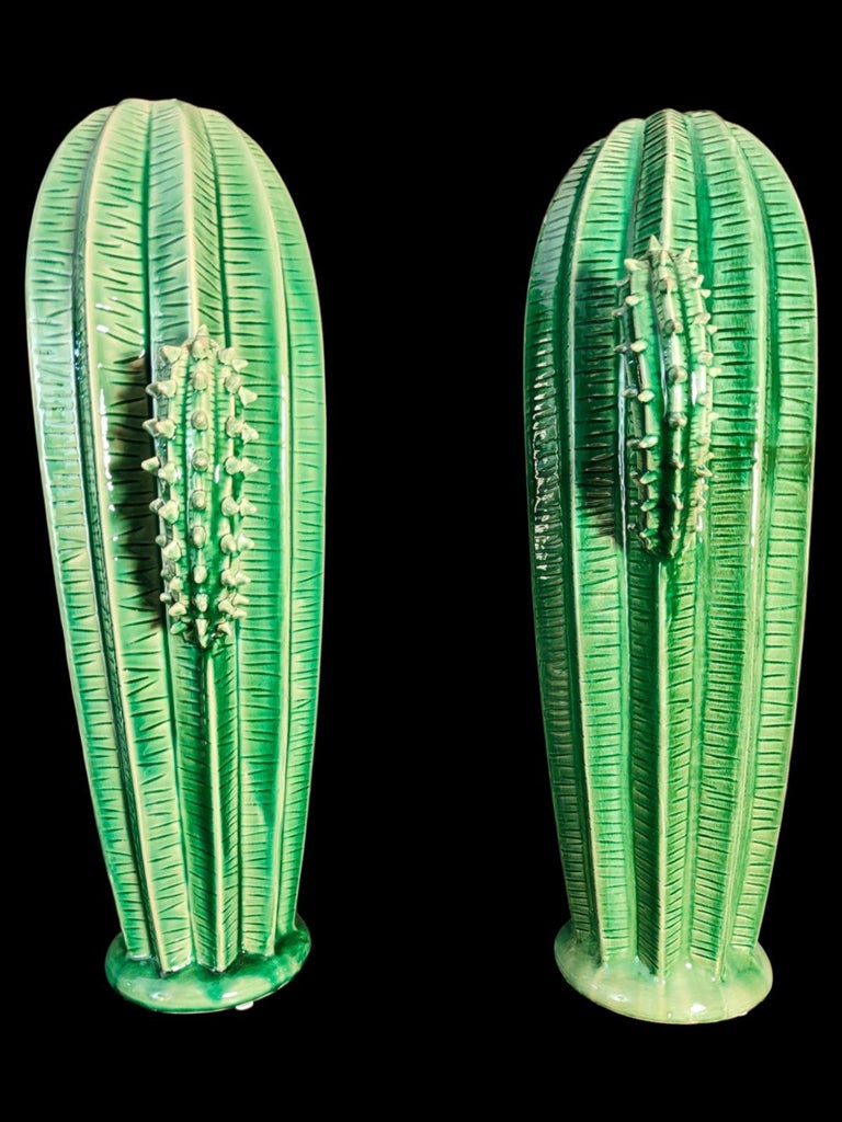 Pair of Cactus Years 70 20th Century For Sale at 1stDibs