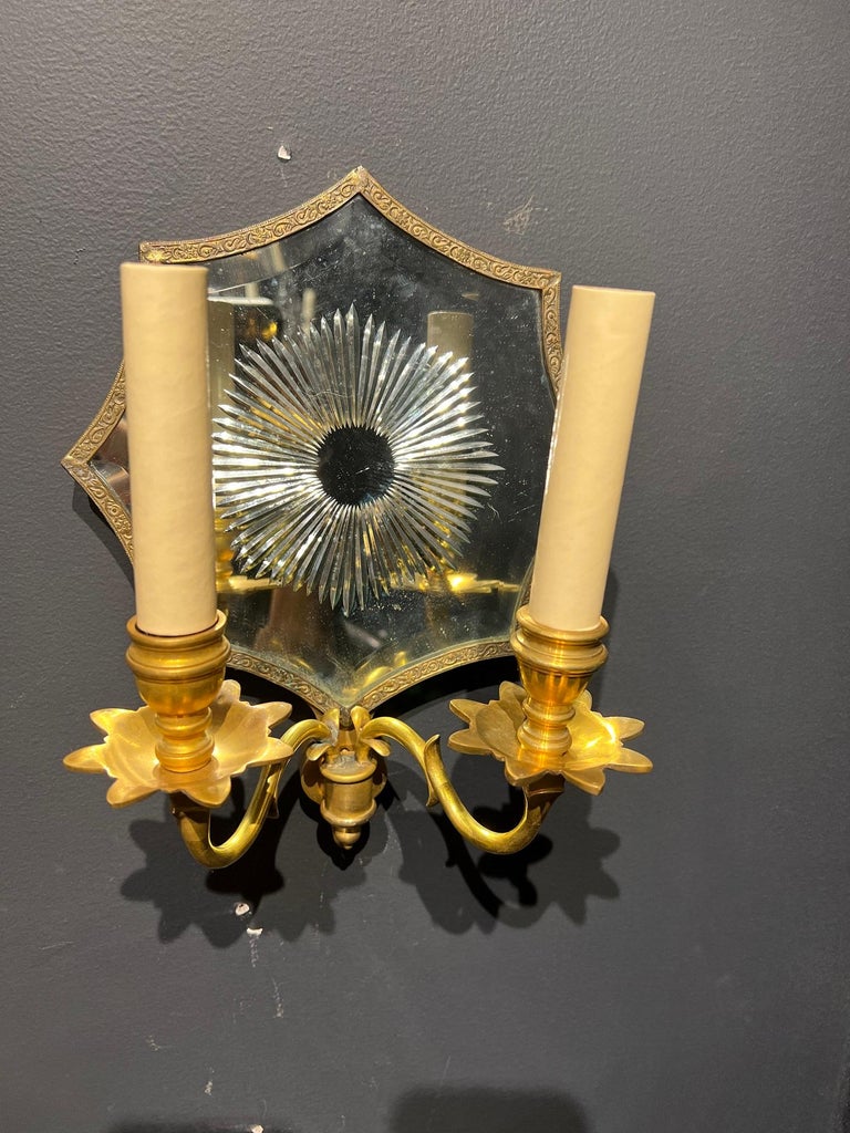 Pair of Caldwell Mirror Sconces, circa 1920s For Sale at 1stDibs