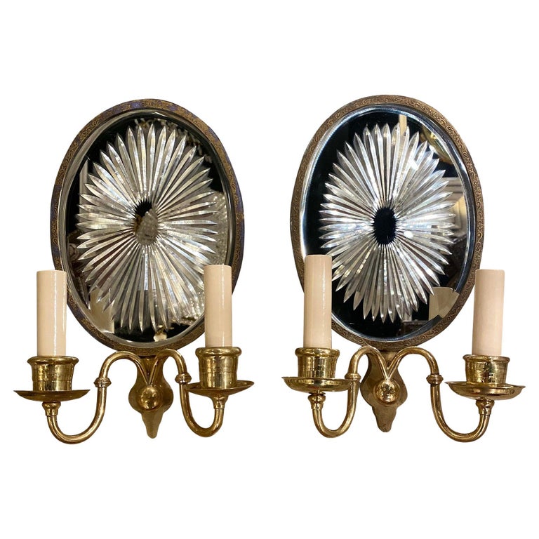 Pair of Caldwell Mirrored Sconces, Circa 1920s For Sale at 1stDibs
