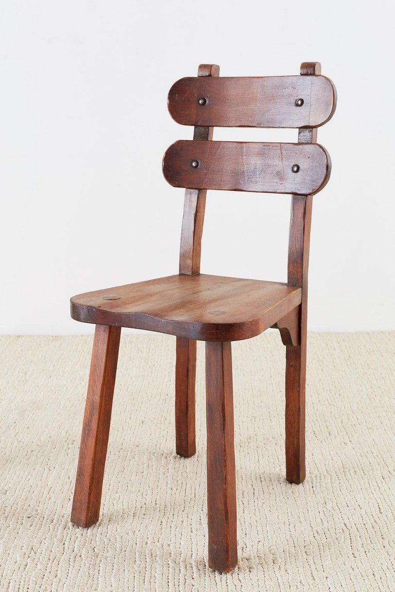 Pair of California Rancho Monterey Dining Chairs at 1stDibs