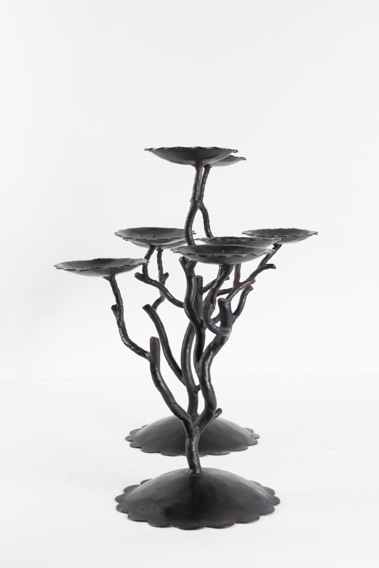 Pair of Candelabra 4 Branches, 20th Century, Modern Art For Sale at 1stDibs