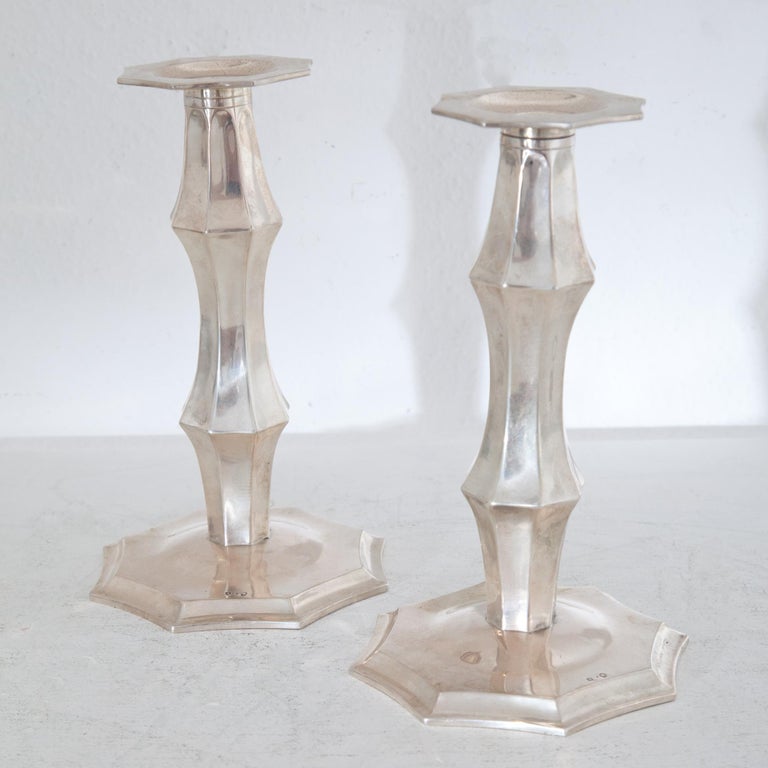 Pair of Candlesticks, Prague, circa 1920 For Sale at 1stDibs