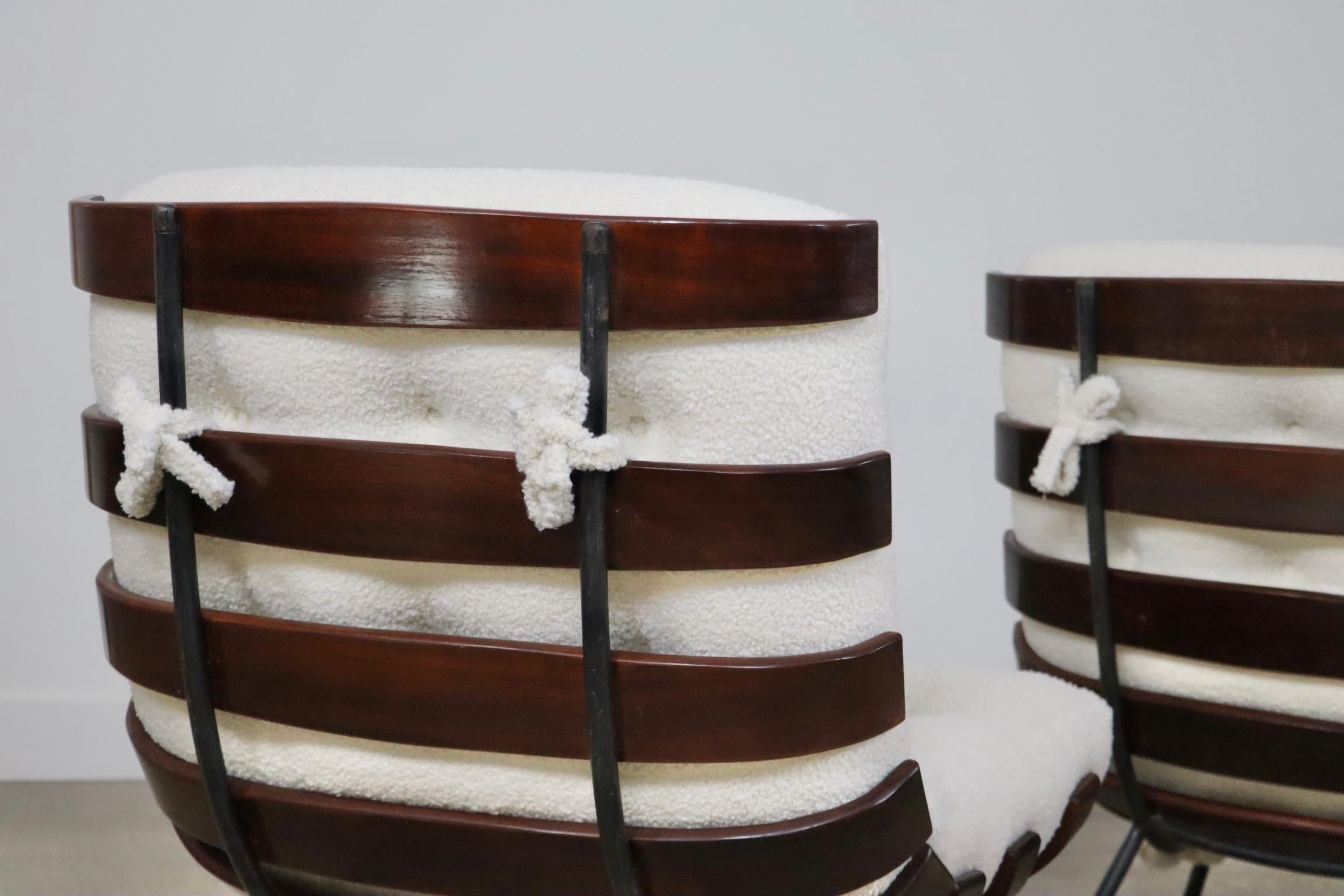 Pair of Carlo Hauner and Martin Eisler Costela Chairs, Brazil, 1950s at ...