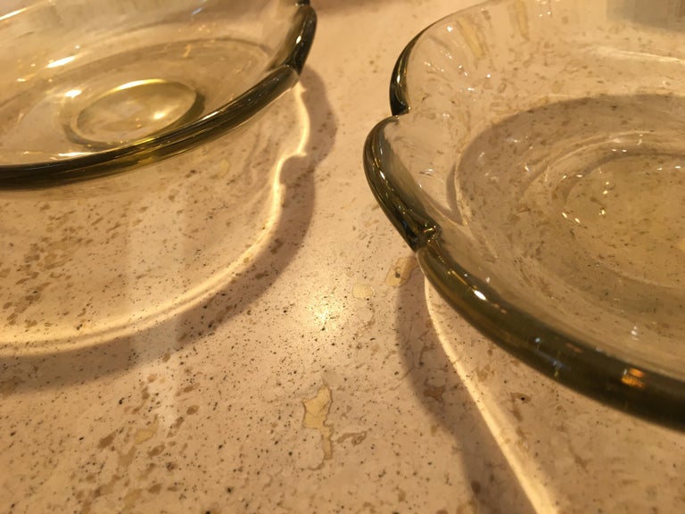 Pair of Carlo Scarpa Glass Dishes for Venini, circa 1930 For Sale at ...