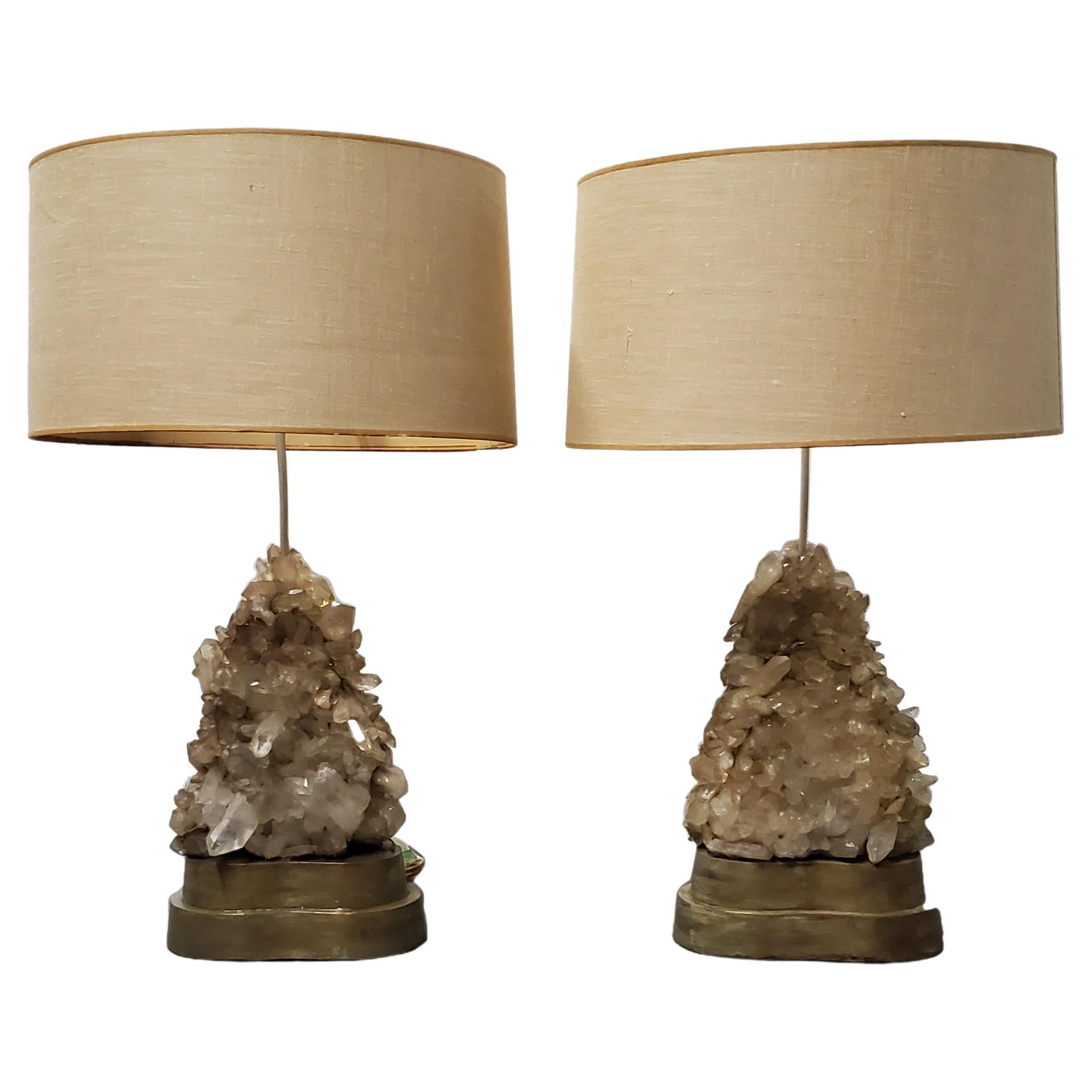 Carole Stupell Rock Crystal Lamp For Sale at 1stDibs