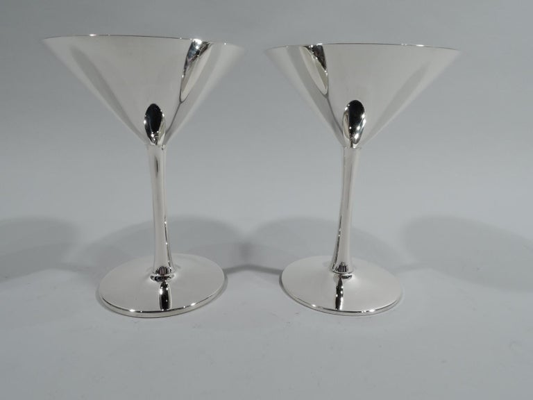 Pair of Cartier Mid-Century Modern Sterling Silver Cocktail Cups For ...