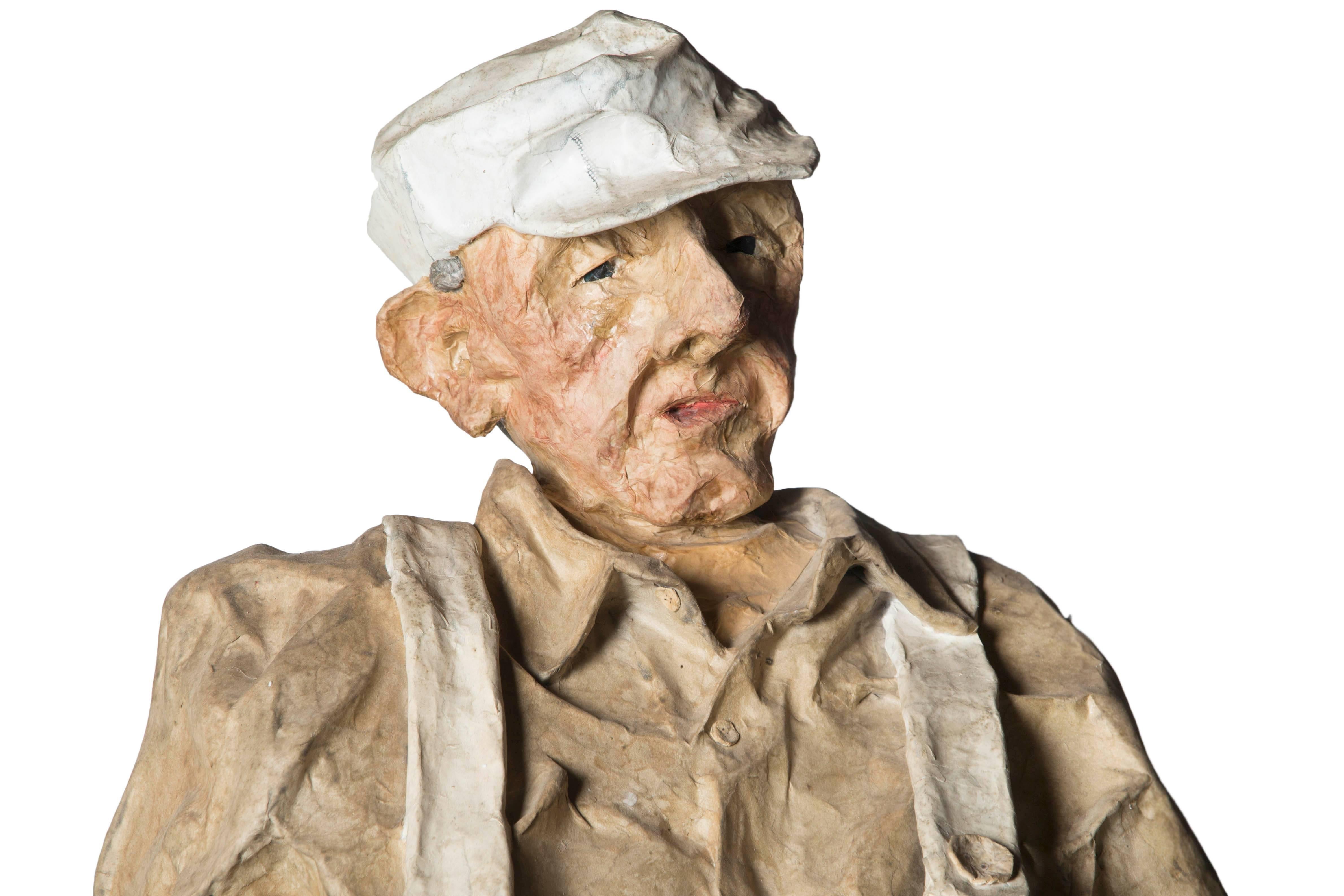 Pair of Carton Papier-Mâché Figures For Sale at 1stDibs | papier mache ...