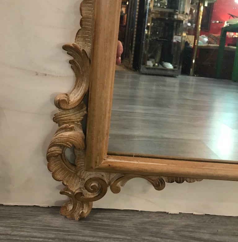 Pair of Carved Italian Rococo Mirrors For Sale at 1stDibs