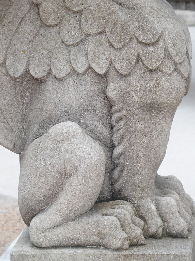 Pair of Carved Limestone Gargoyle Statues at 1stDibs | gargoyles for ...