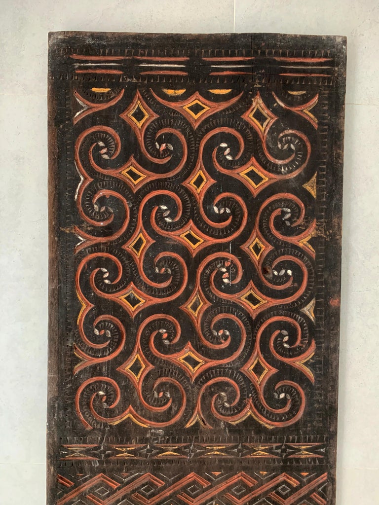 Pair of Carved Tribal Panels from Toraja House, Sulawesi, Indonesia, c ...