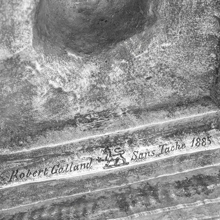 Pair of Cast George III Period Sterling Silver Candlesticks Elizabeth ...