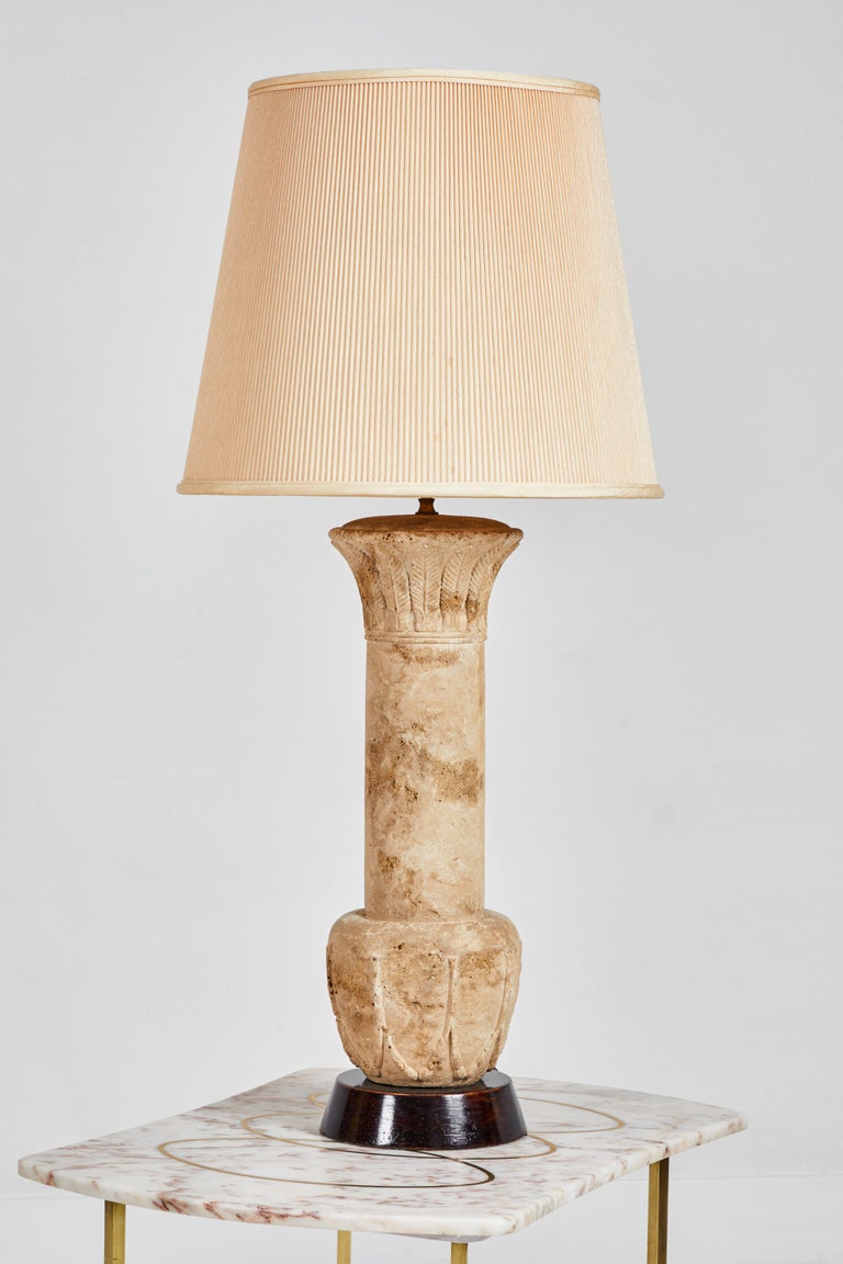 Pair of Cast Plaster Etruscan Style Column Lamps at 1stDibs | etruscan ...